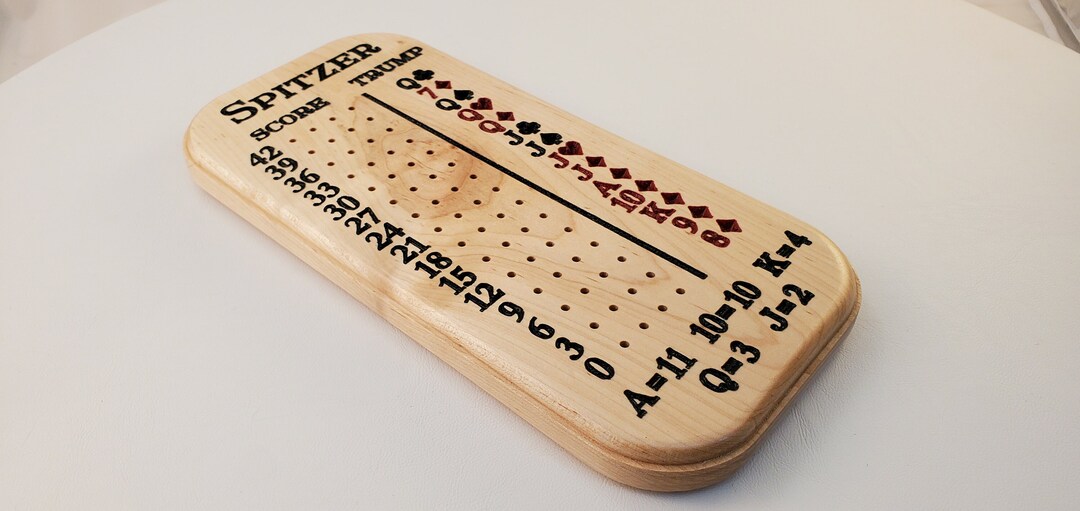 Spitzer Game Board, Carved Maple Board, With Pegs and Peg Storage - Etsy