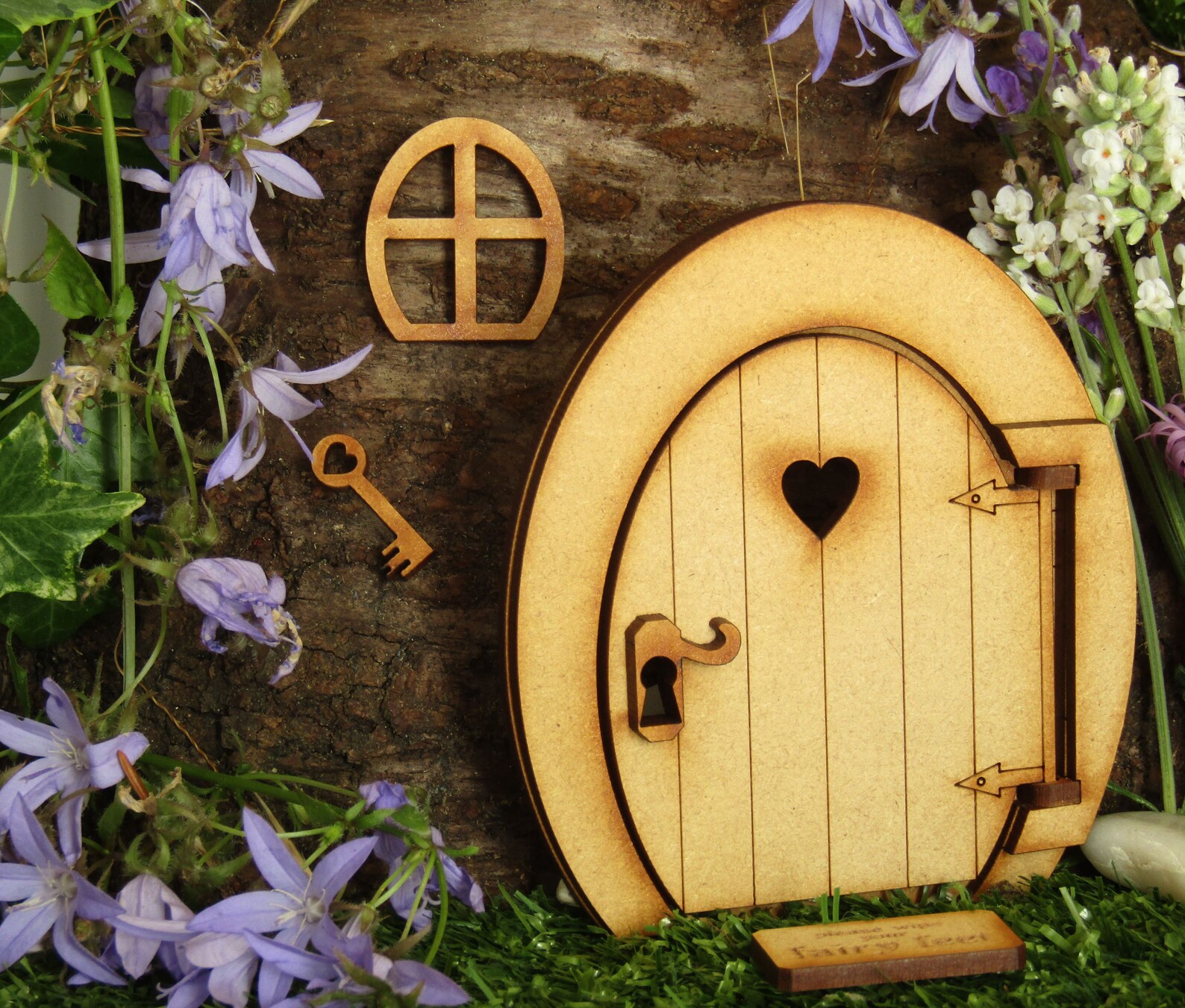Opening Oval Wooden Fairy Door Craft Kit. Three-dimensional - Etsy UK