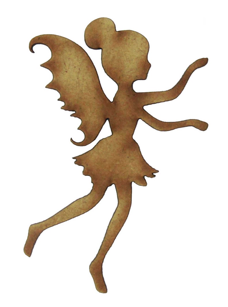 2 Piece Wooden Fairies Set Pair of Wooden Fairy Craft Shapes | Etsy