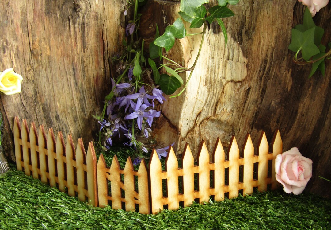 3 Piece Fairy Garden Fence & Gate Craft Kit - Fairy Door Accessories ...