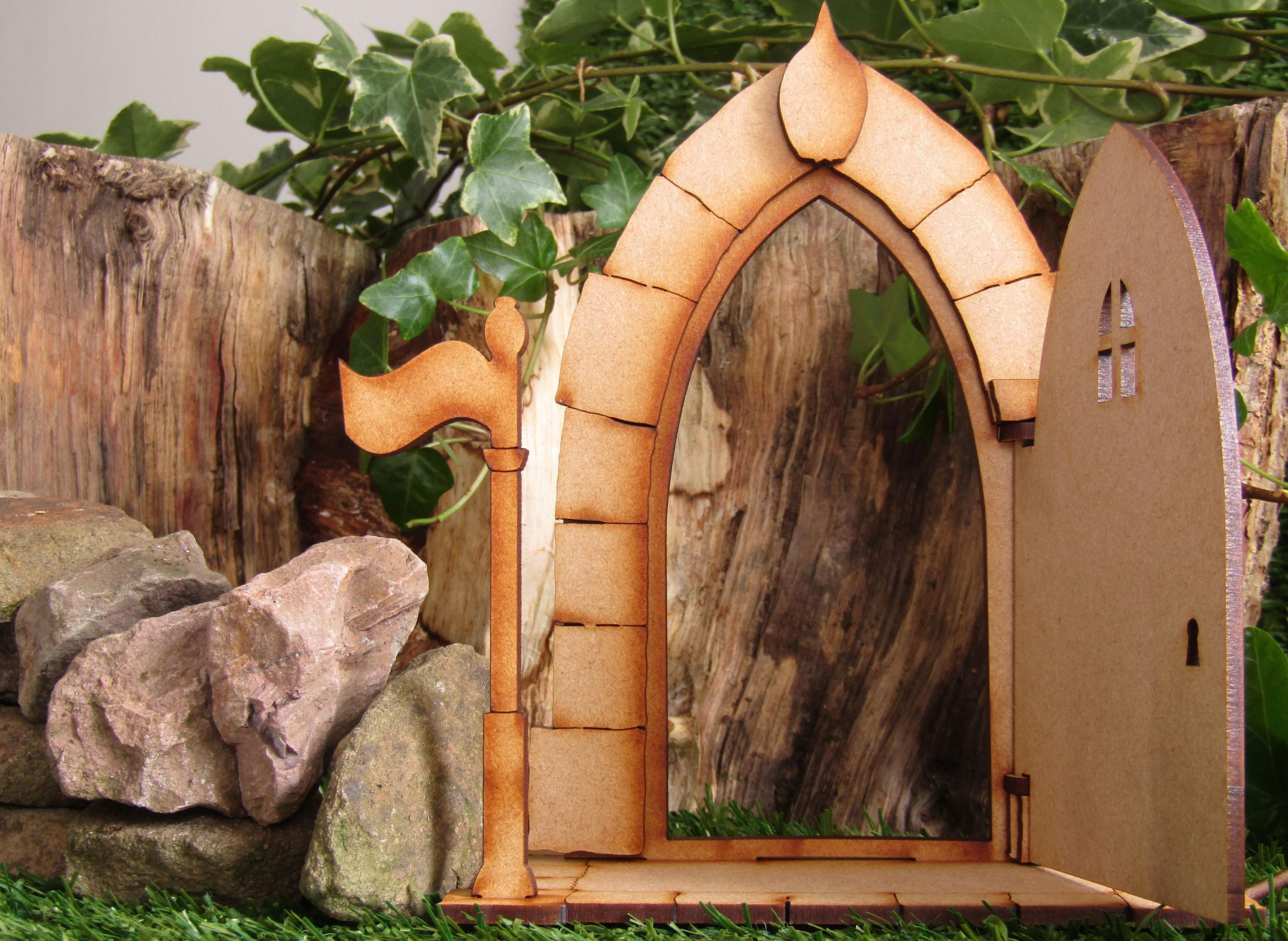 Opening XL Fairy Castle Door Freestanding Fully Opening - Etsy UK