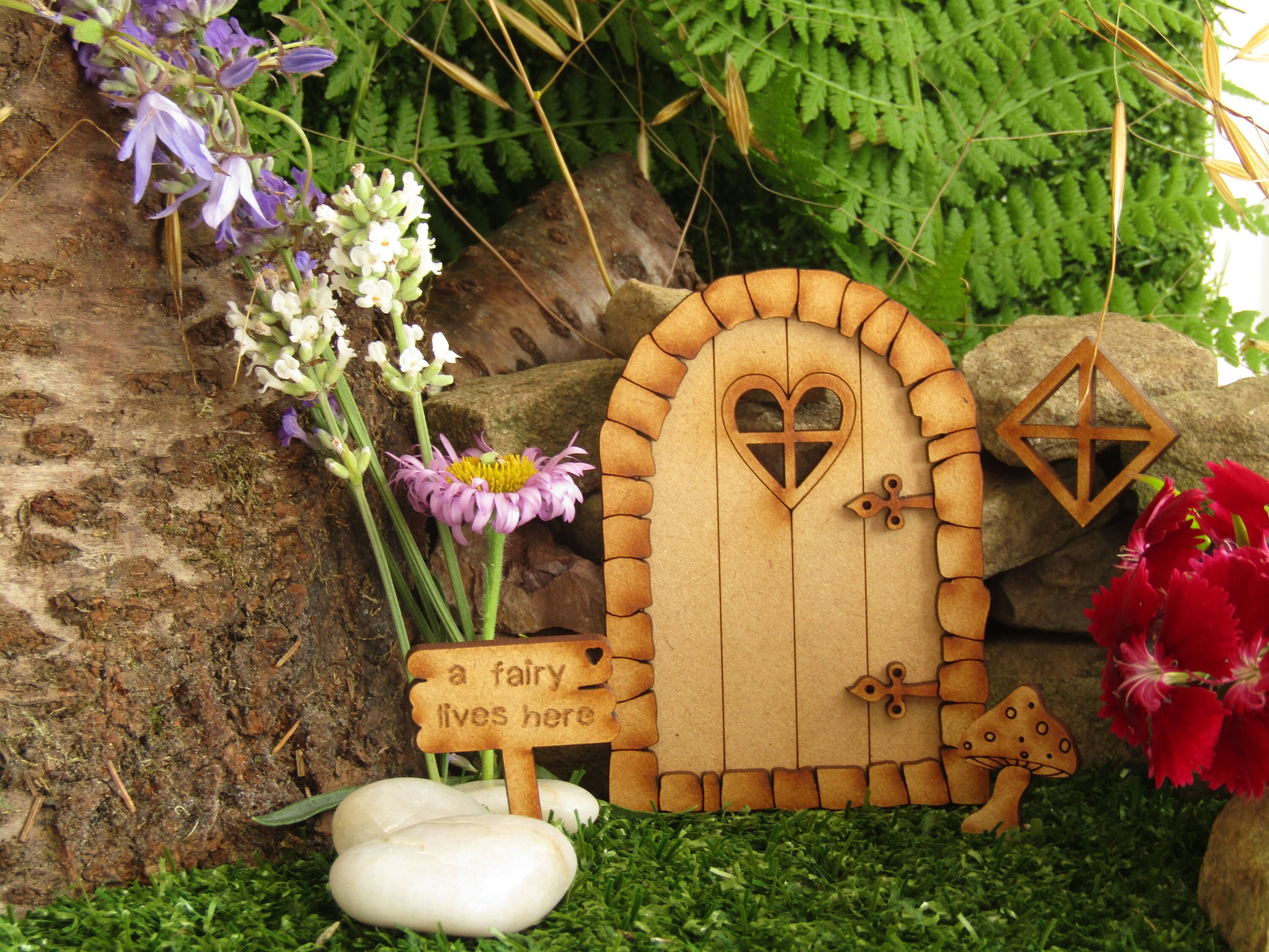 Pebble Heart Fairy Door Wooden Three-dimensional Craft Kit - Etsy