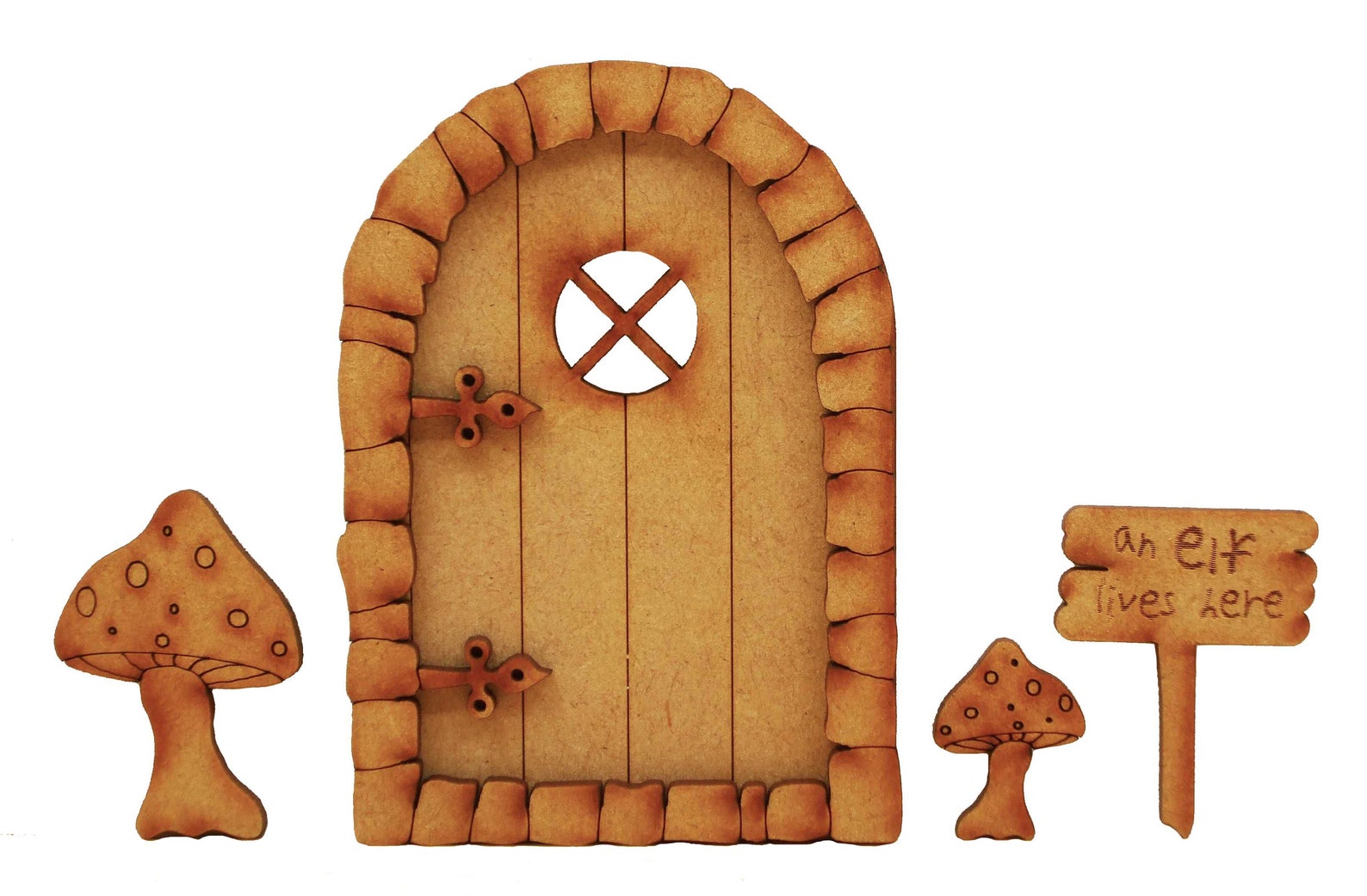 Pebble Round Fairy Door Wooden Three-dimensional Craft Kit - Etsy