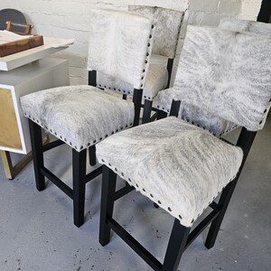 Cowhide Bar and Counter Height Stools - Etsy