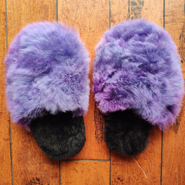 Purple Slippers - Etsy