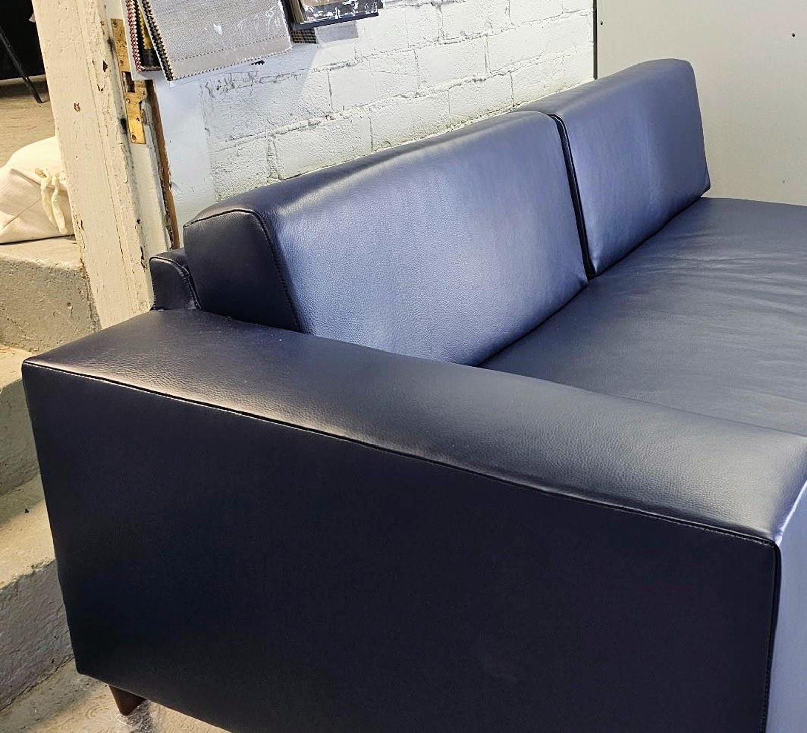 Gambrell Renard Saddle Brown Leather Sofa Chaise Sectional - Etsy Canada