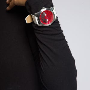 Time Machine Red Watch - Etsy