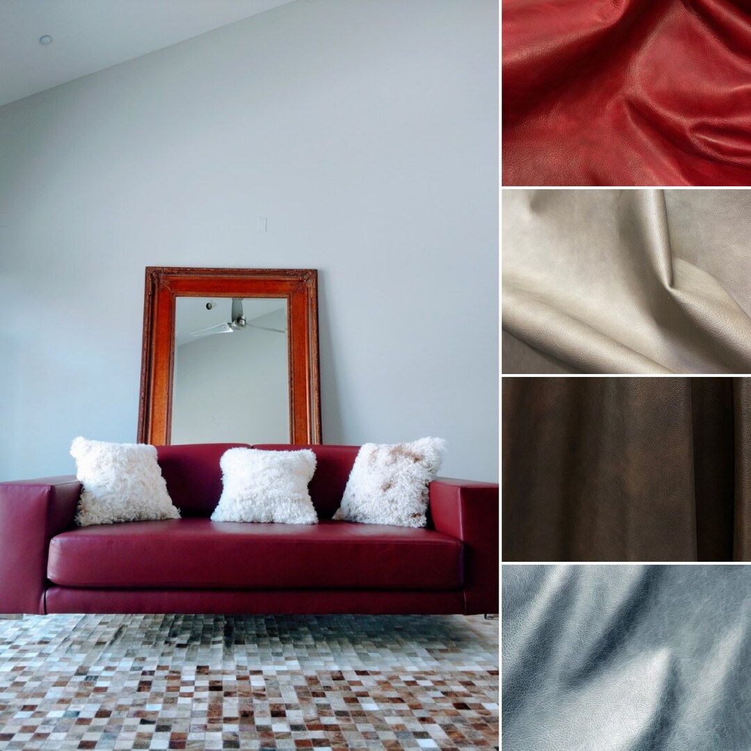 Gambrell Renard Leather Sofa - Etsy
