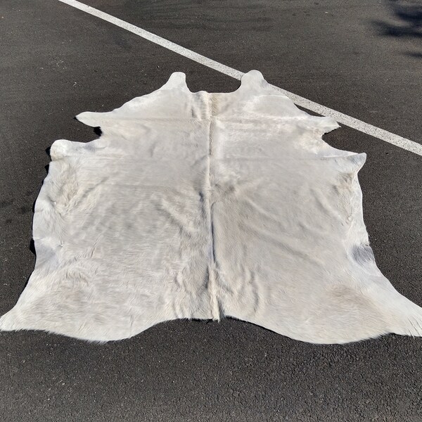 White Cowhide Rug - Etsy