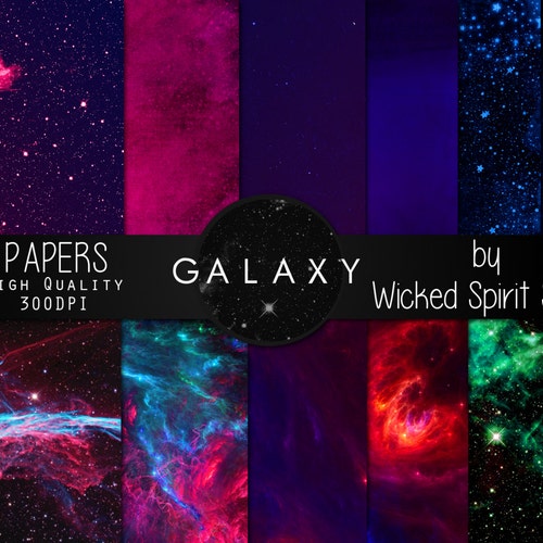 Galaxy Scrapbook Paper Set/ INSTANT DOWNLOAD/ Printable/ DIY/ - Etsy