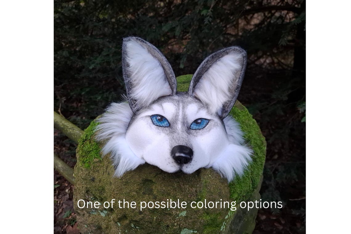 Make Your Own Animal Mask, DIY Kit Therian Mask Fox / Quadrobics Mask ...