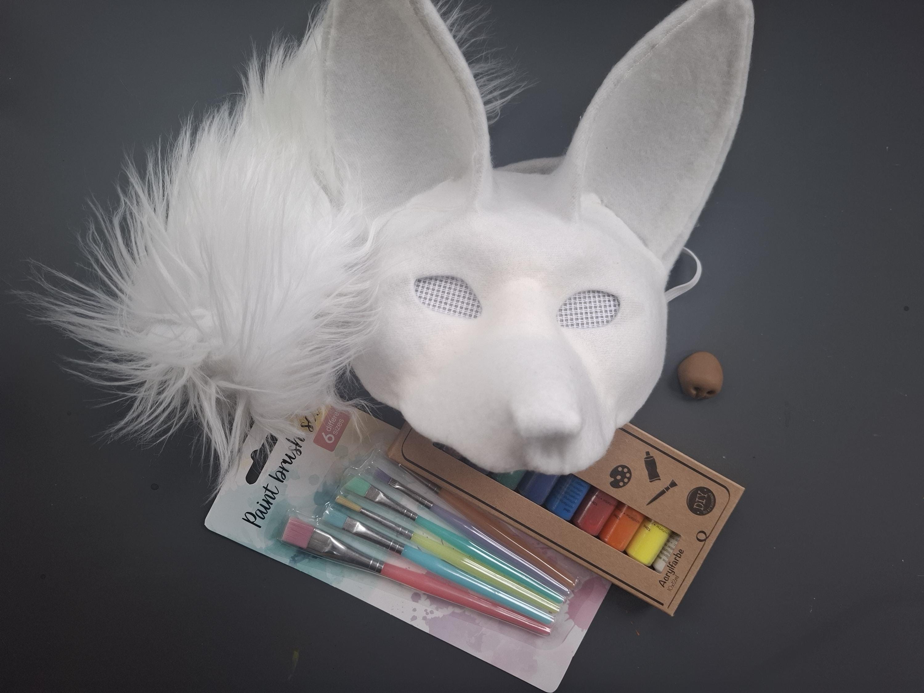 Make Your Own Animal Mask, DIY Kit Therian Mask Fox / Quadrobics Mask ...