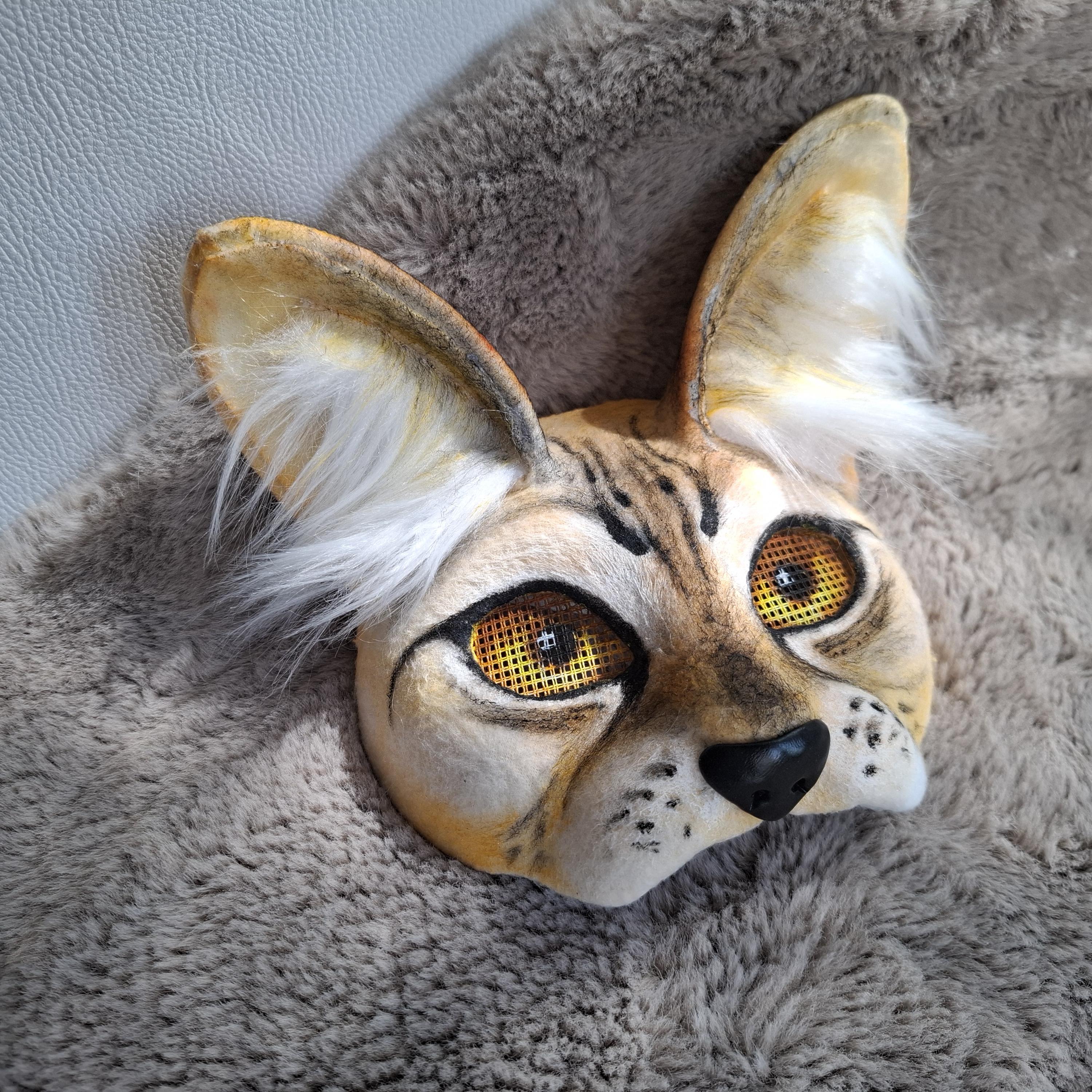 Therian Cat Mask, Serval Cat, Quadrobics Mask - Etsy
