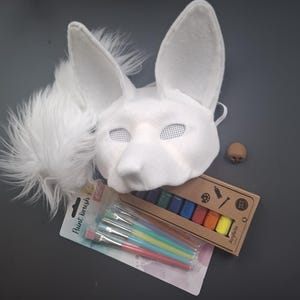 Make Your Own Animal Mask, DIY Kit Therian Mask Fox / Quadrobics Mask ...