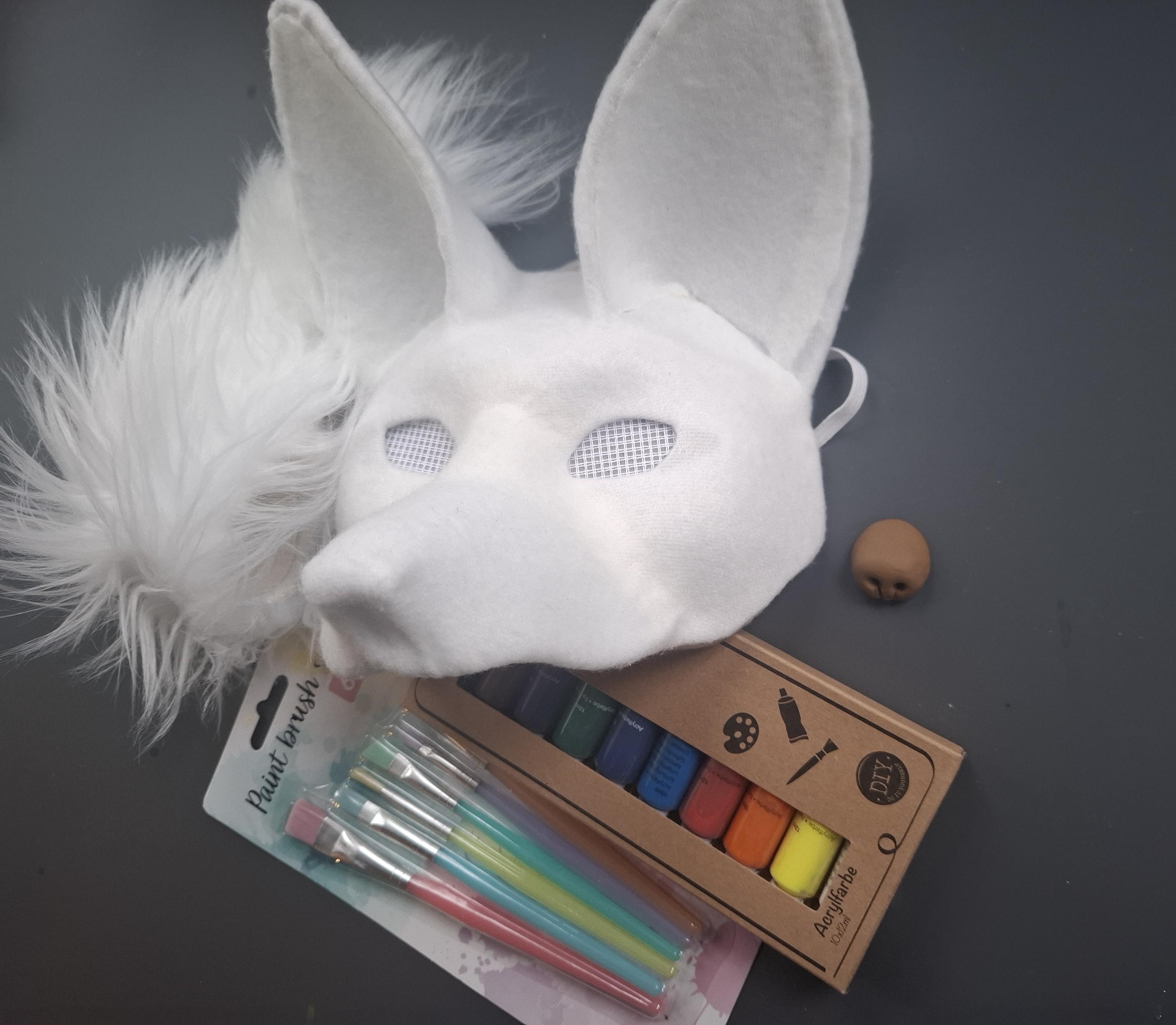 Make Your Own Animal Mask, DIY Kit Therian Mask Fox / Quadrobics Mask ...