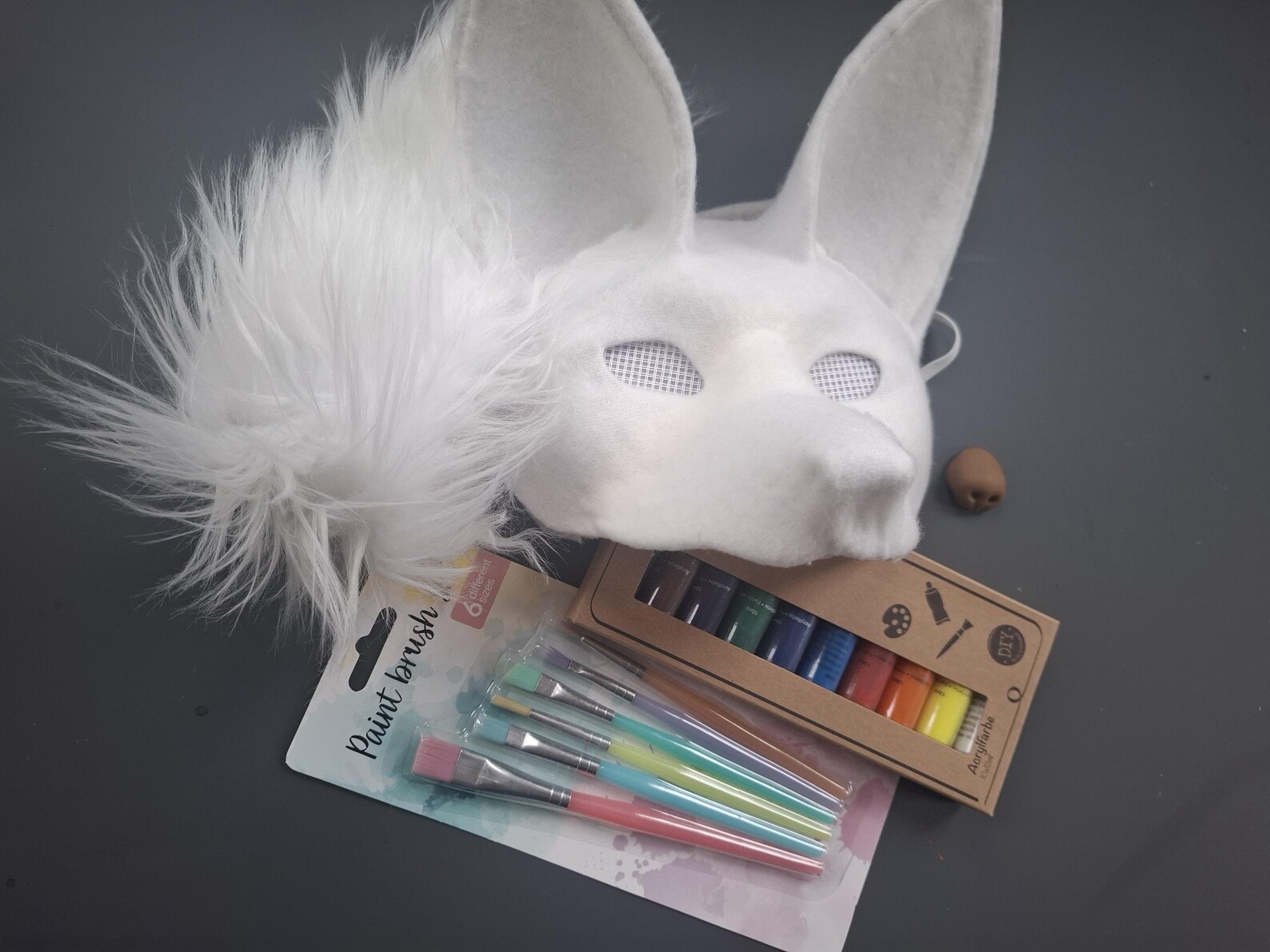 Make Your Own Animal Mask, DIY Kit Therian Mask Fox / Quadrobics Mask ...