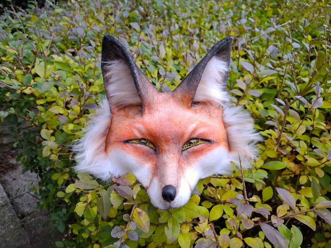 Therian Mask, Quadrobics Mask, Red Fox Mask - Etsy
