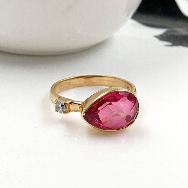 Fuchsia Ring - Etsy