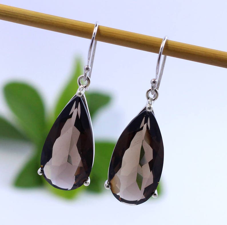 Long Tear Dropnatural Gemstoneearringamethyst/green - Etsy