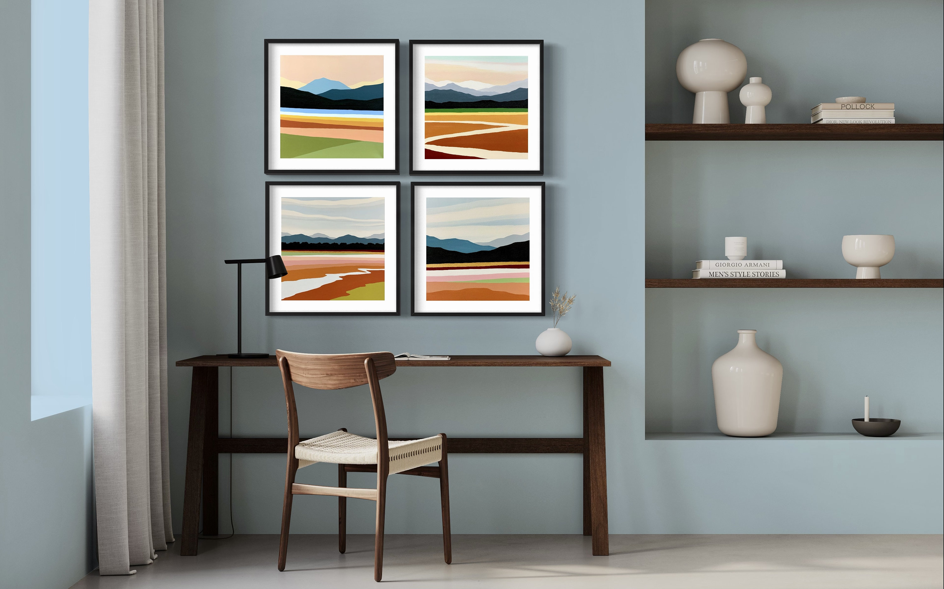 Fine Art Prints Contemporary Art Set of 4 Prints Abstract - Etsy