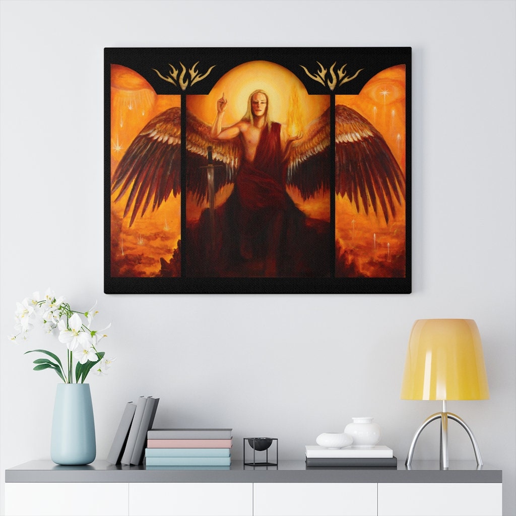 Canvas Print Light Bringer Angel - Etsy