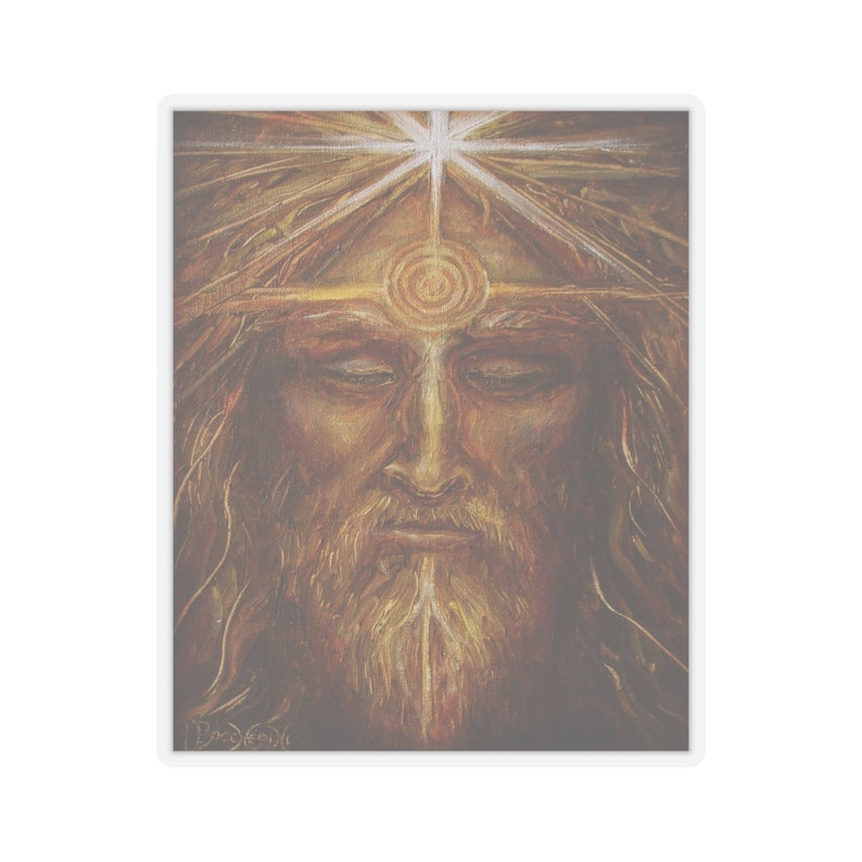 Sticker I AM, Gnostic Christ Painting - Etsy