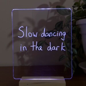 Acrylic Creative Message Board Holiday USB Light Gift for Kids Home ...