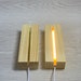 Rectangle LED Night Lights Wooden Base Lamp DIY Resin Crafts Home ...