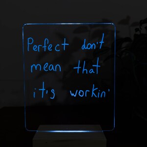 Acrylic Creative Message Board Holiday USB Light Gift for Kids Home ...