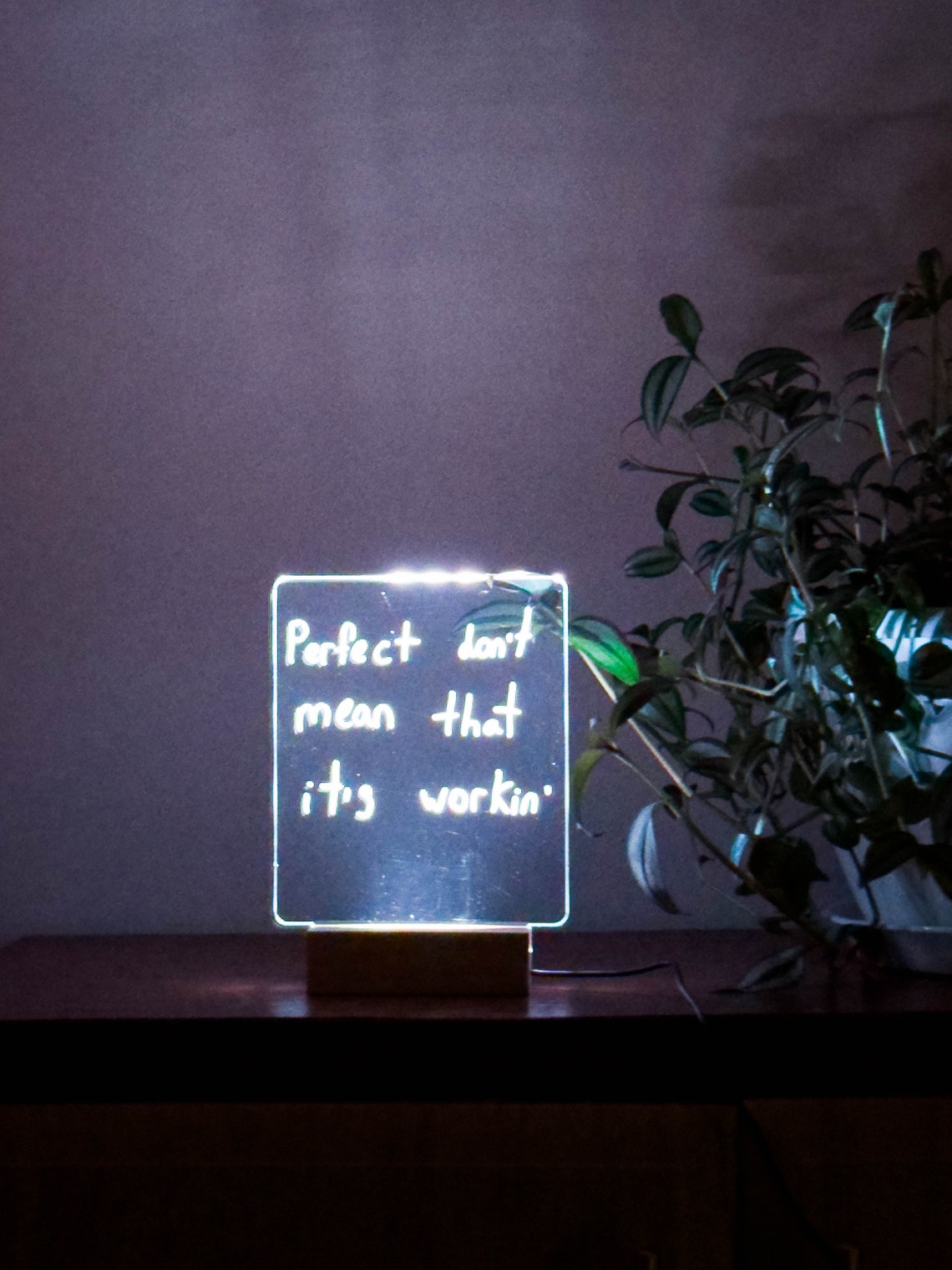 Acrylic Creative Message Board Holiday USB Light Gift for Kids - Etsy