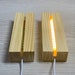 Rectangle LED Night Lights Wooden Base Lamp DIY Resin Crafts Home ...