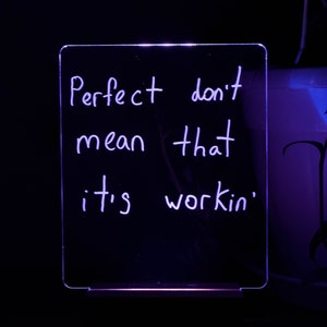 Acrylic Creative Message Board Holiday USB Light Gift for Kids Home ...