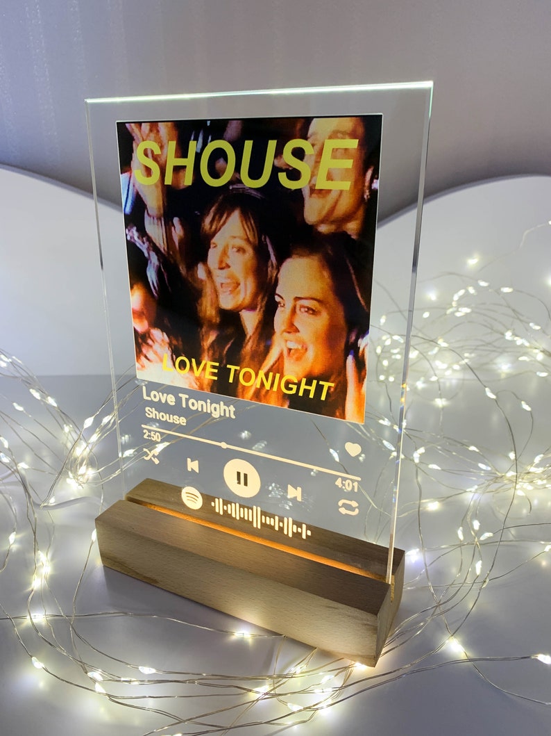 Custom Album Cover Music Plaque Custom Music Night Light - Etsy