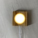 Square LED Light Wooden Base Lamp With Circle in Center for Epoxy Resin ...