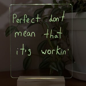 Acrylic Creative Message Board Holiday USB Light Gift for Kids Home ...