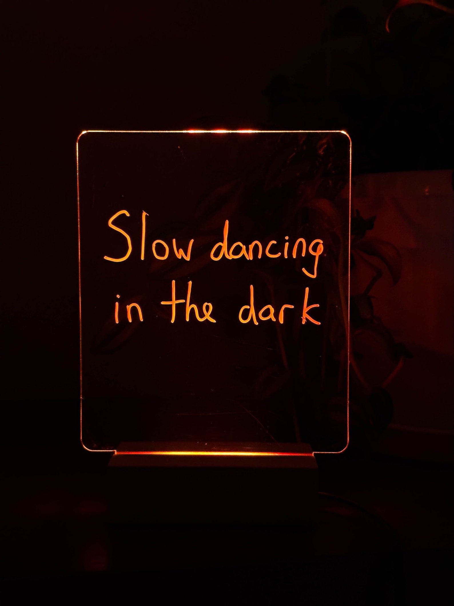 Acrylic Message Board With USB Light: Home Decor LED Note Board - Etsy