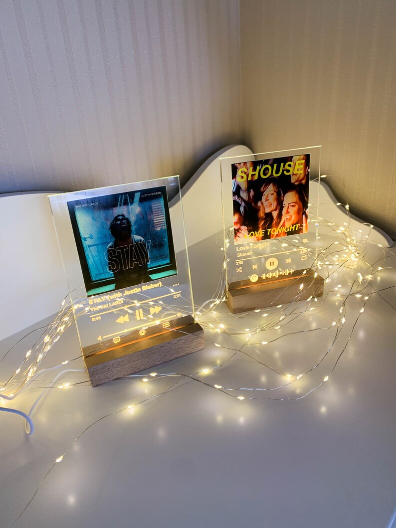 Custom Album Cover Music Plaque Custom Music Night Light - Etsy