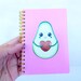 Avocado Notebook A6 Notebook Pink Avocado Notebook 3D - Etsy