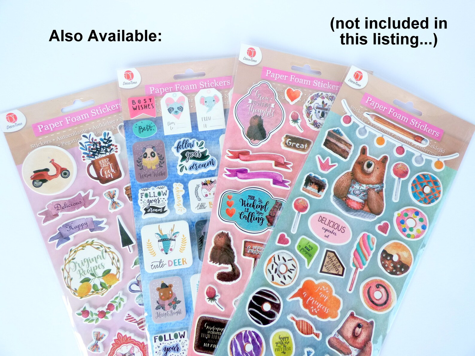 Cute Foam Sticker Set 3D Banner Stickers Foam Word Art - Etsy