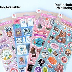 Cute Foam Sticker Set 3D Banner Stickers Foam Word Art - Etsy