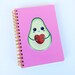 Avocado Notebook A6 Notebook Pink Avocado Notebook 3D - Etsy