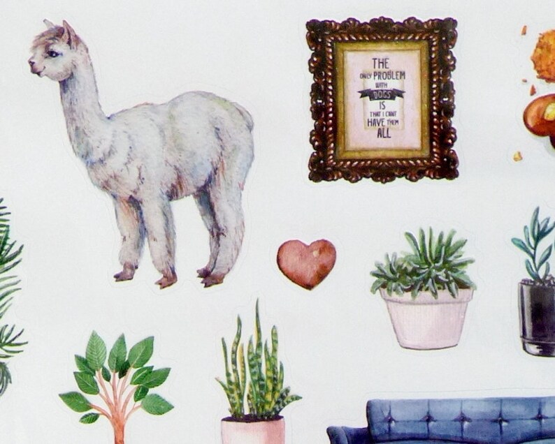 Sticker Set Large Embossed Stickers Large Planner Stickers - Etsy