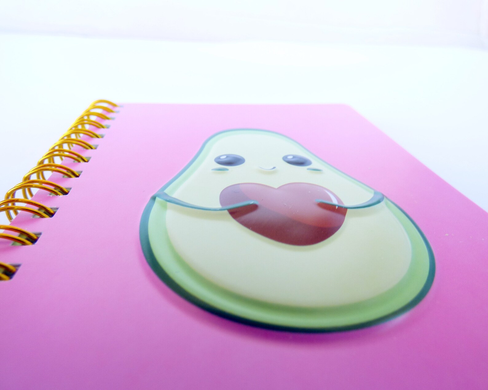 Avocado Notebook A6 Notebook Pink Avocado Notebook 3D - Etsy