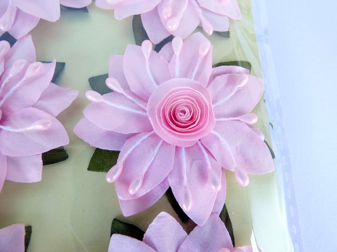 Pink Flowers Set of 6 Paper Flowers Paper Flowers Flowers - Etsy