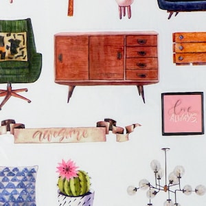 Sticker Set Large Embossed Stickers Large Planner Stickers - Etsy