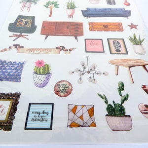 Sticker Set Large Embossed Stickers Large Planner Stickers - Etsy