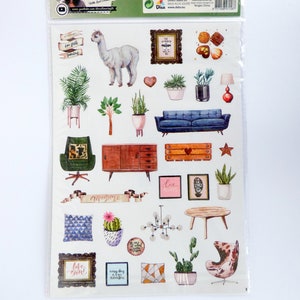 Sticker Set Large Embossed Stickers Large Planner Stickers - Etsy