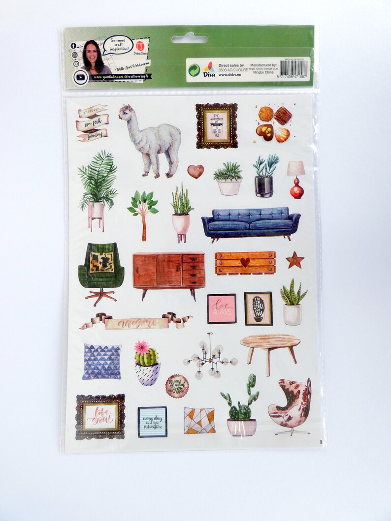 Sticker Set Large Embossed Stickers Large Planner Stickers - Etsy