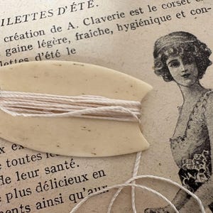 A Tiny Antique French Bone Thread Winder - Etsy