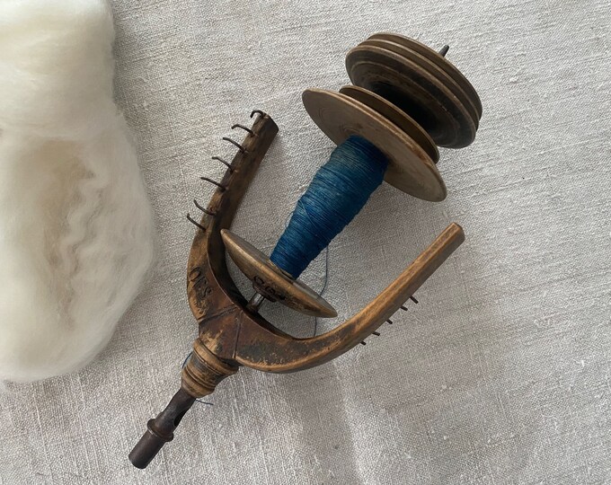 Antique Swedish Spinning Wheel Flyer With Bobbin - Etsy